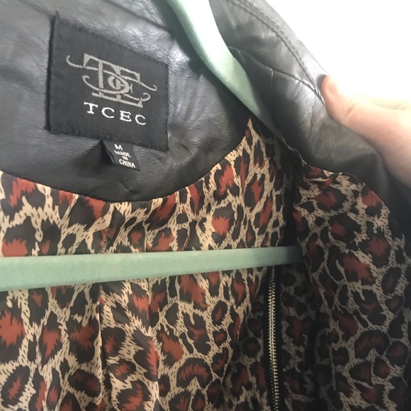 TCEC | Jackets & Coats | Tcec Convertible Vegan Leather Jacketvest ...